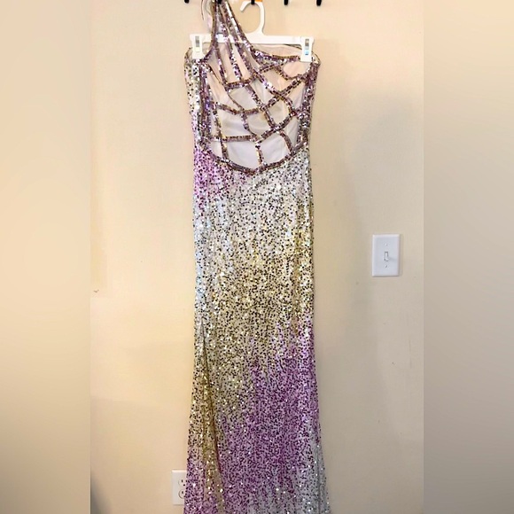 Cassandra Stone | Dresses | Cassandra Stone Prom Dress Purple Gold ...